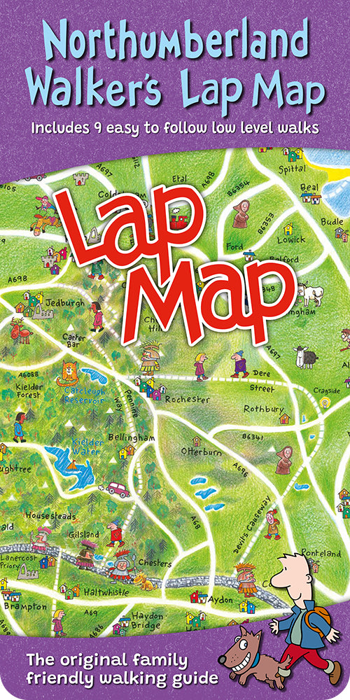 Northumberland Walker's Lap Map | Great Stuff from Cardtoons