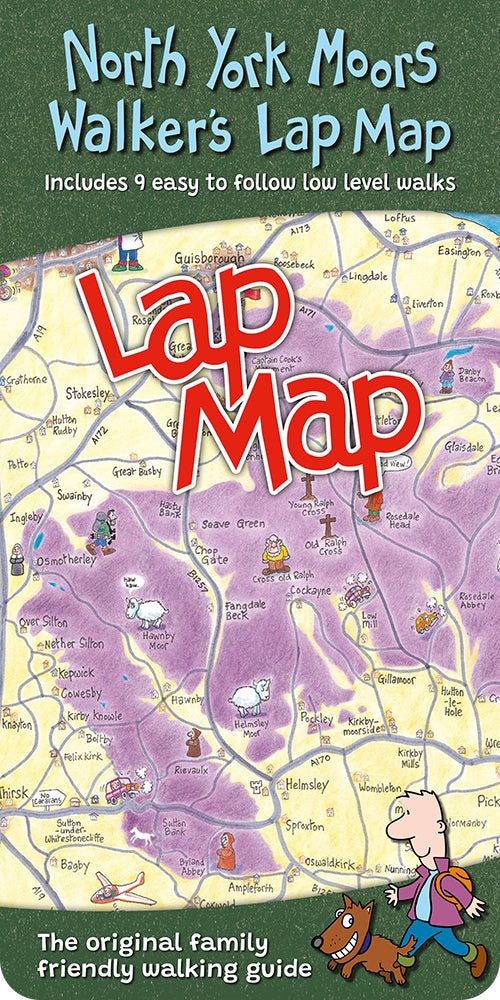 North York Moors Walker's Lap Map | Great Stuff from Cardtoons