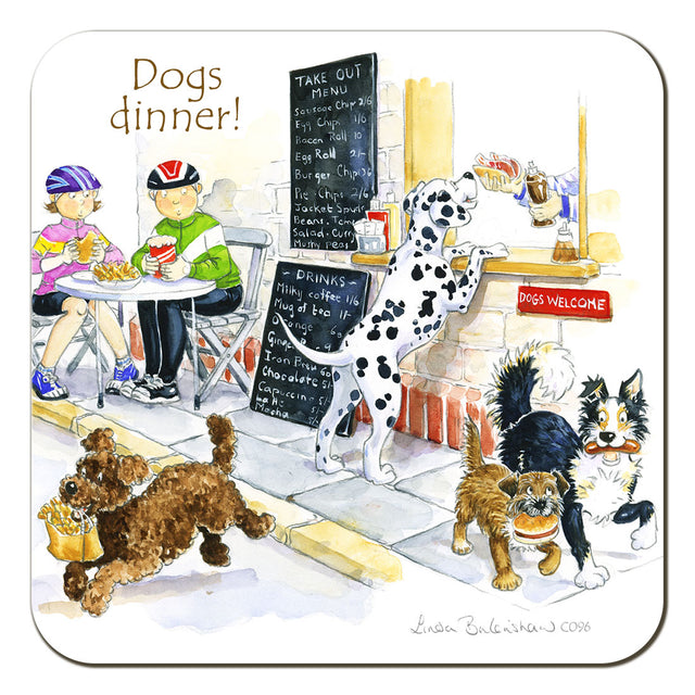 "Dogs Dinner" Art Print | Country Comicals by Linda Birkinshaw – Great ...