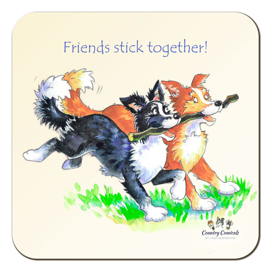 Country Comicals "Friends Stick Together" Art Print from Cardtoons ...