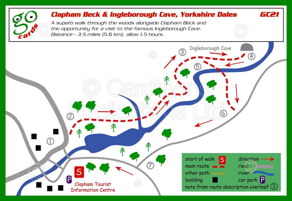 Clapham Beck & Ingleborough Cave Walk | Cardtoons Publications Ltd ...