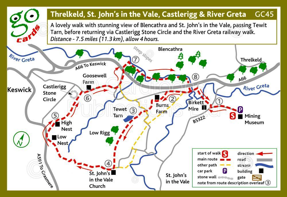 Threlkeld, St. John's in the Vale & Castlerigg Walk | Cardtoons Public ...