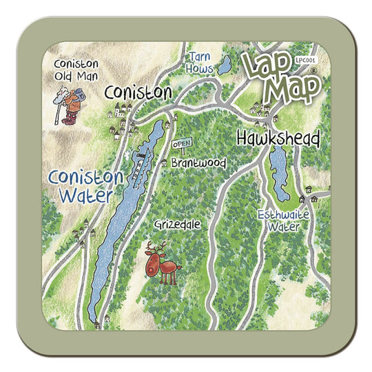 Cockermouth Lap Map Coaster | Cardtoons Publications – Great Stuff from ...