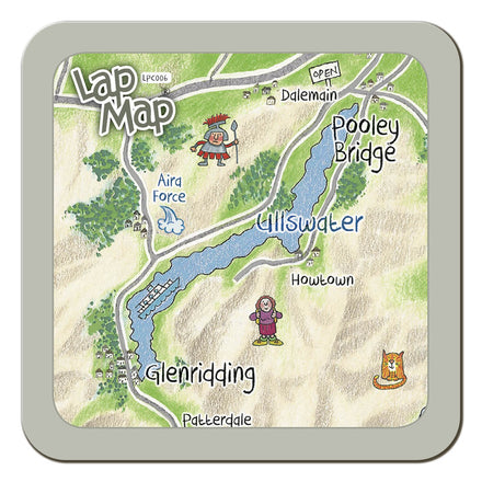Grasmere & Ambleside Lap Map Coaster | Cardtoons Publications – Great ...