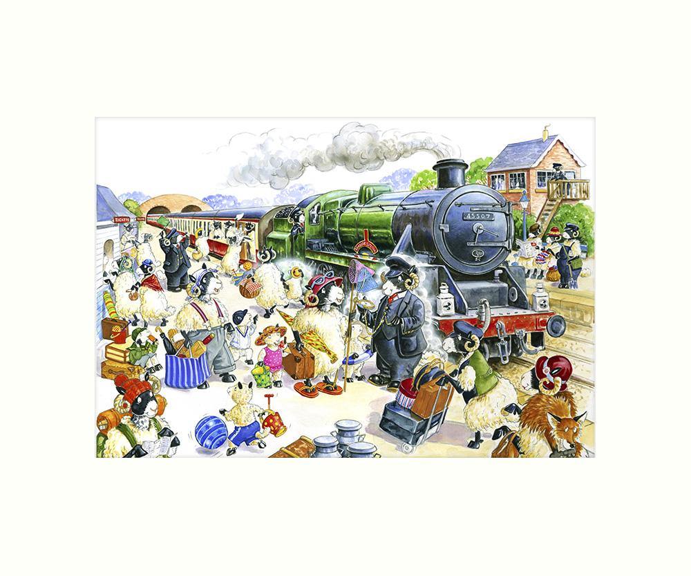 "Steam Special" Art Print | Country Comicals by Linda Birkinshaw ...